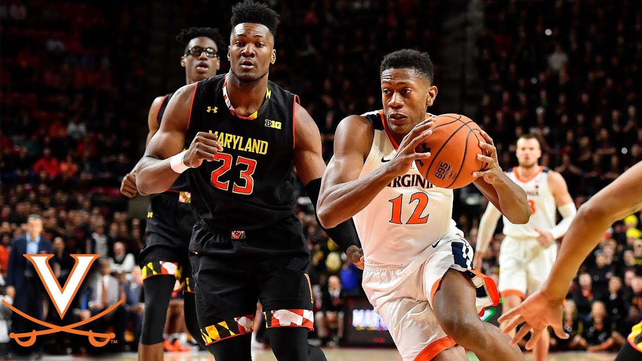 Virginia De'Andre Hunter Dunks Maryland Onto A Poster - YouTube