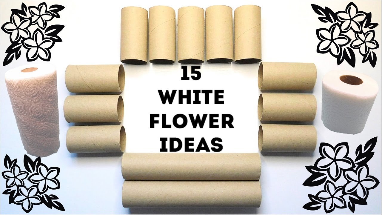 15 Favorite White Flower DIY Designs 🤍 Handmade Home Decor Ideas 🌼 Easy ...