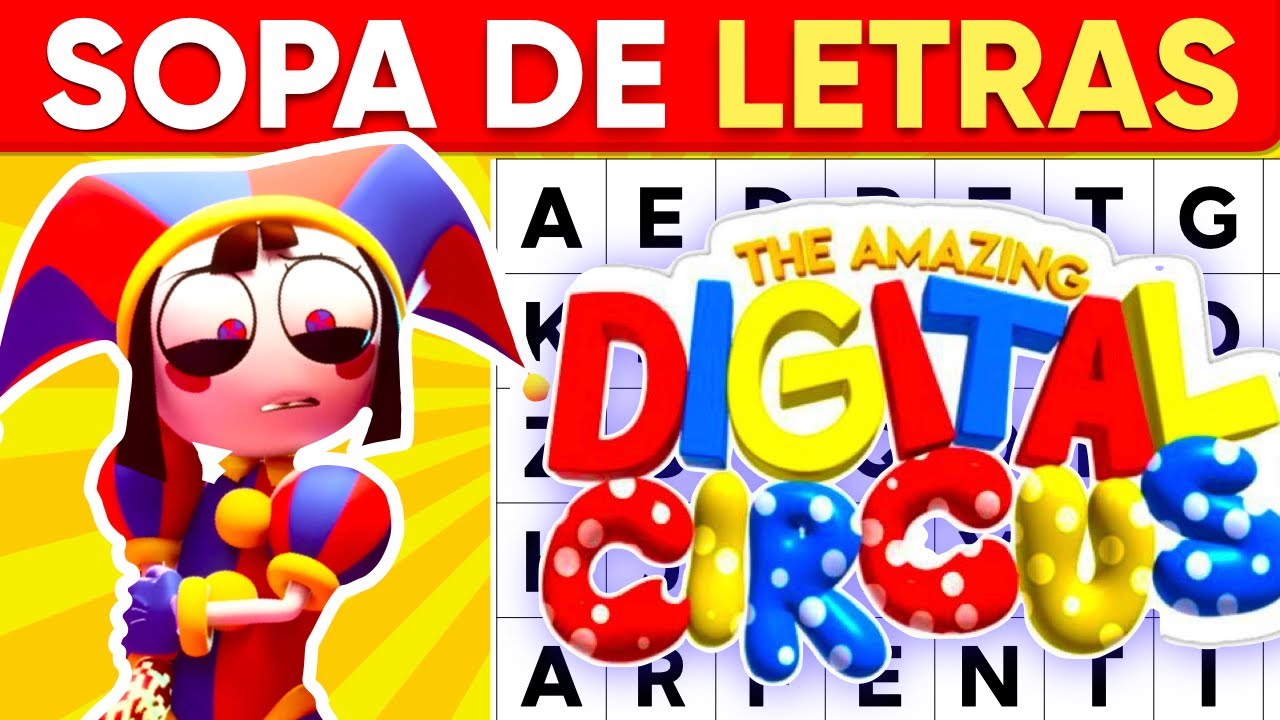 Adivina el Personaje de The AMAZING DIGITAL CIRCUS 🤡 🎪 🐰 Sopa de Letras ...