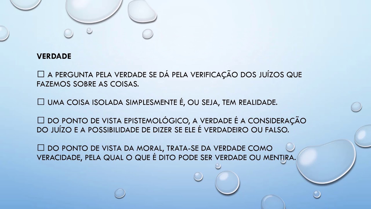 Filosofia Conhecimento e Verdade - YouTube
