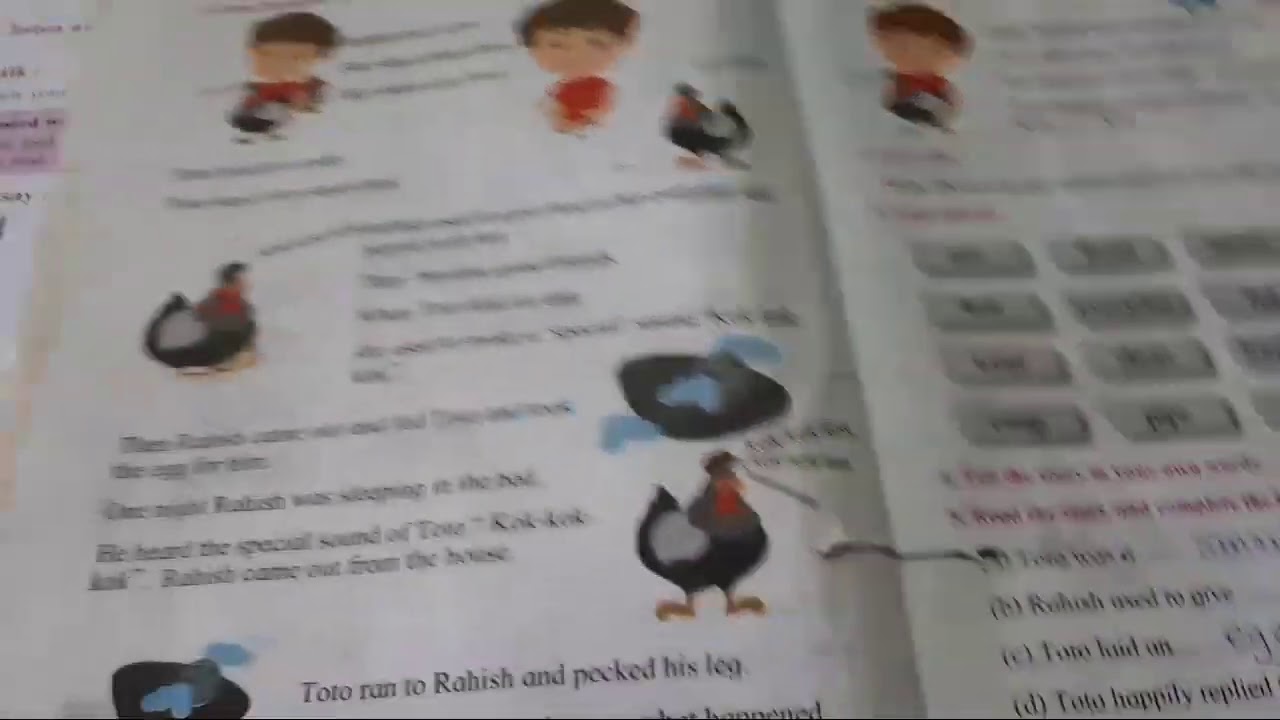Toto - The Hen workbook writing/1st std English online study - YouTube