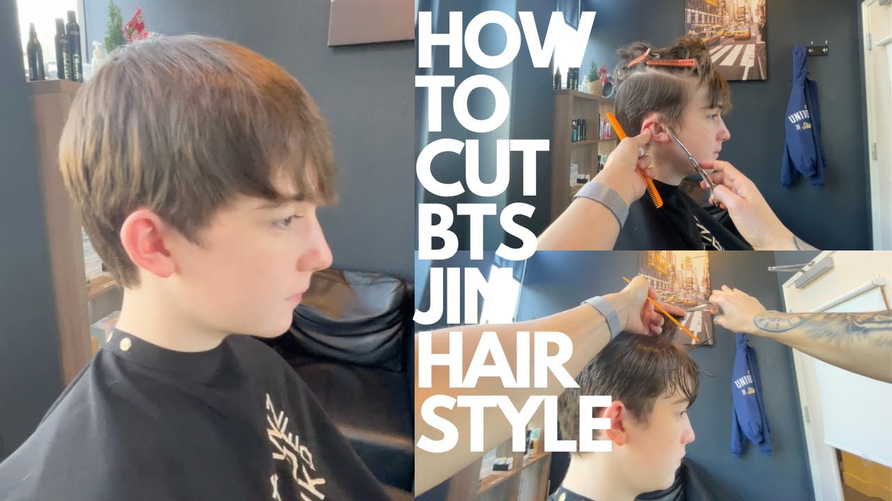 ️How to cut BTS JIN's Hairstyle.[4k pov]📚 - YouTube