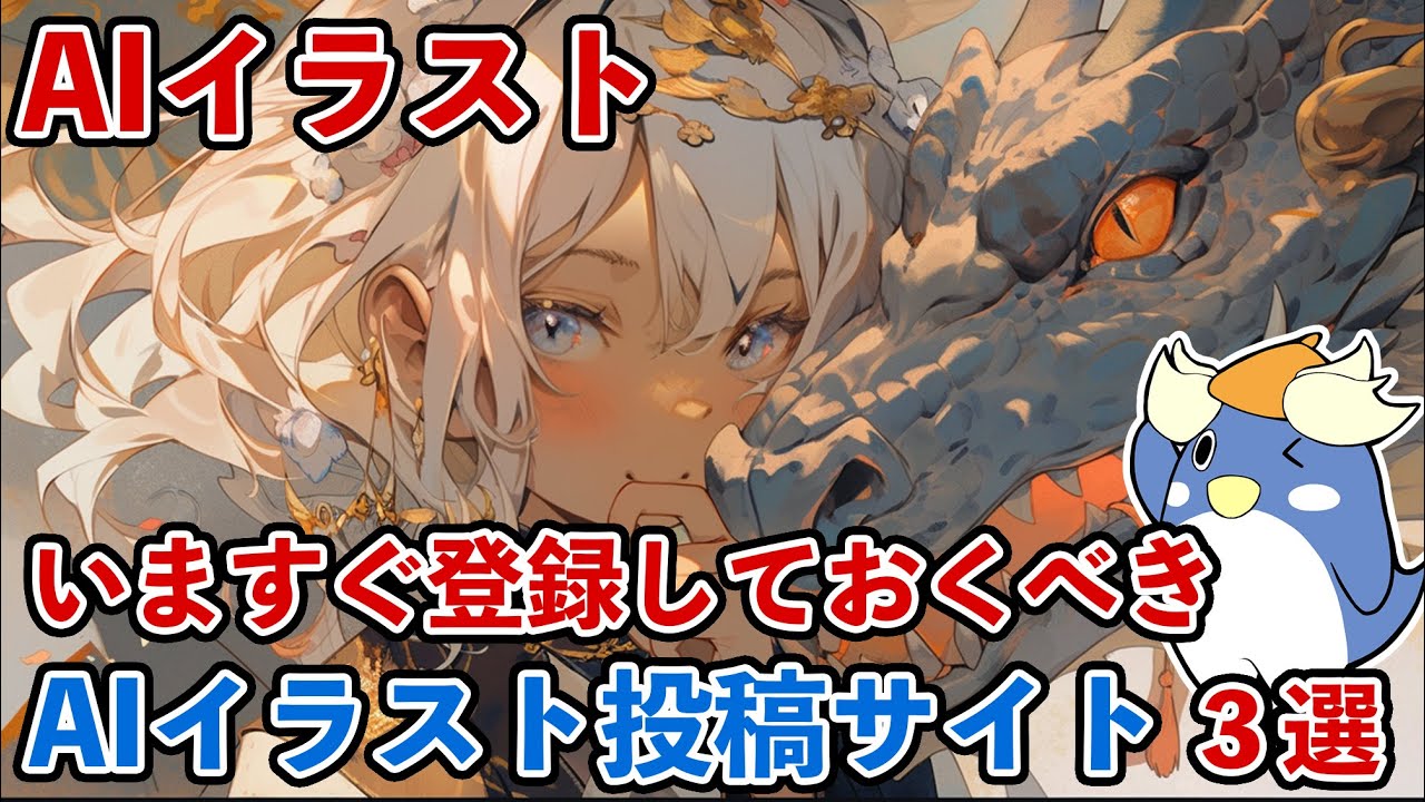 いますぐ登録しておくべきAIイラスト投稿サイト3選 【chichi-pui | AIPICTORS | pixiv | SNS】 - YouTube