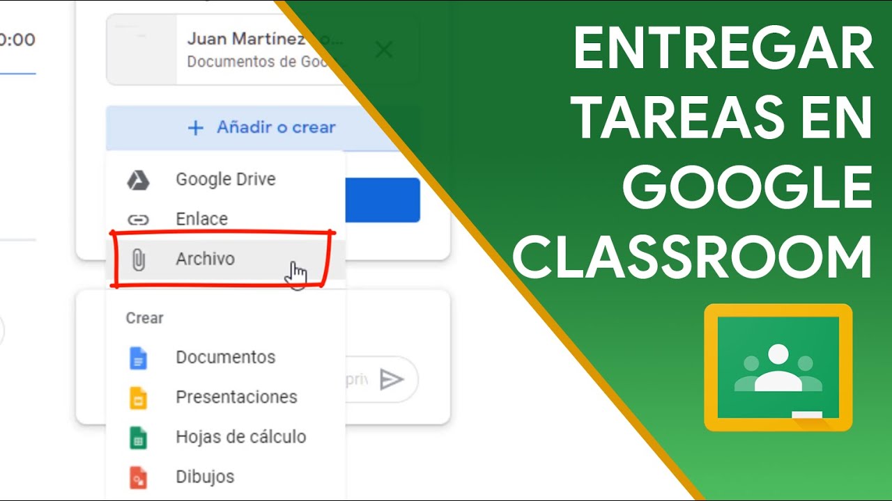 Entregar tareas en Google Classroom - YouTube