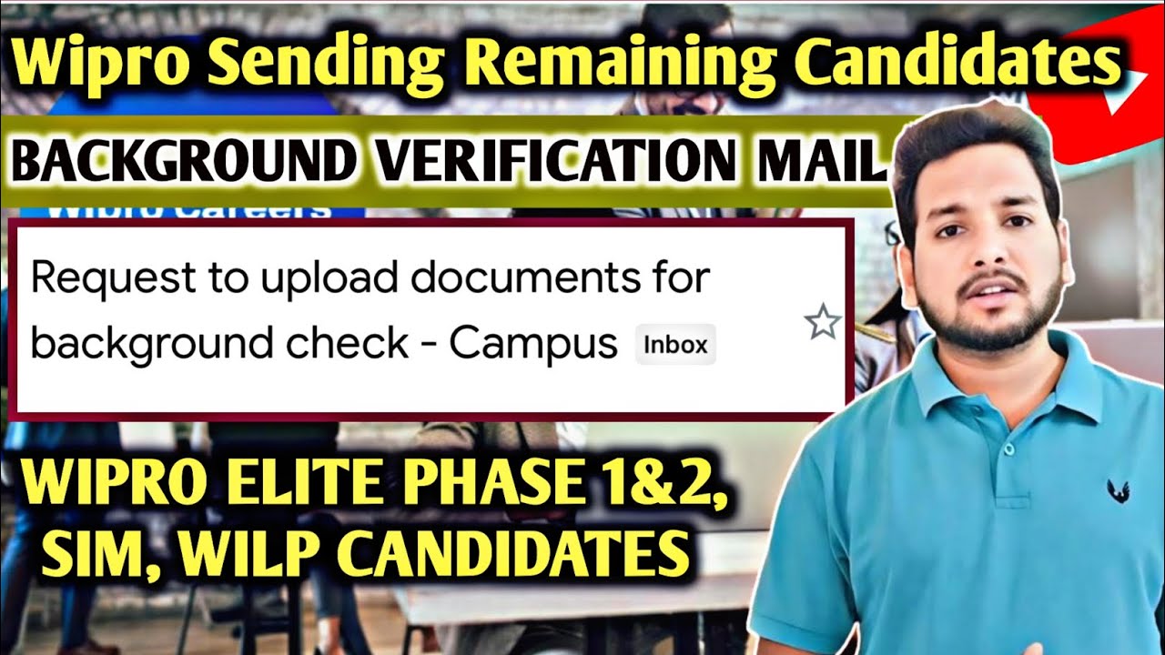 WIPRO BACKGROUND VERIFICATION CHECK MAIL | BREAKING NEWS 🔥| LOI MAIL ...