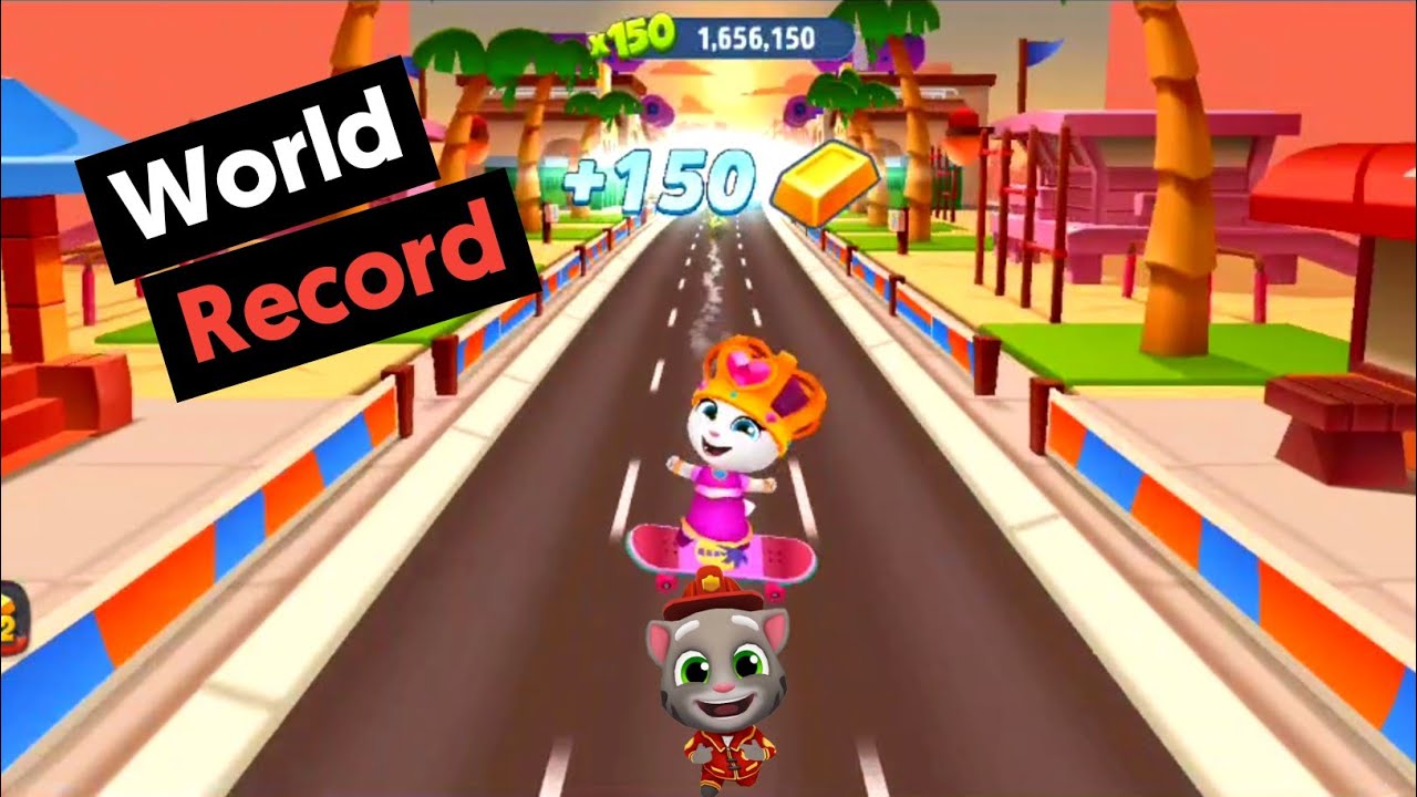 Talking Tom Gold Run World Record Running +1790000 Score - YouTube