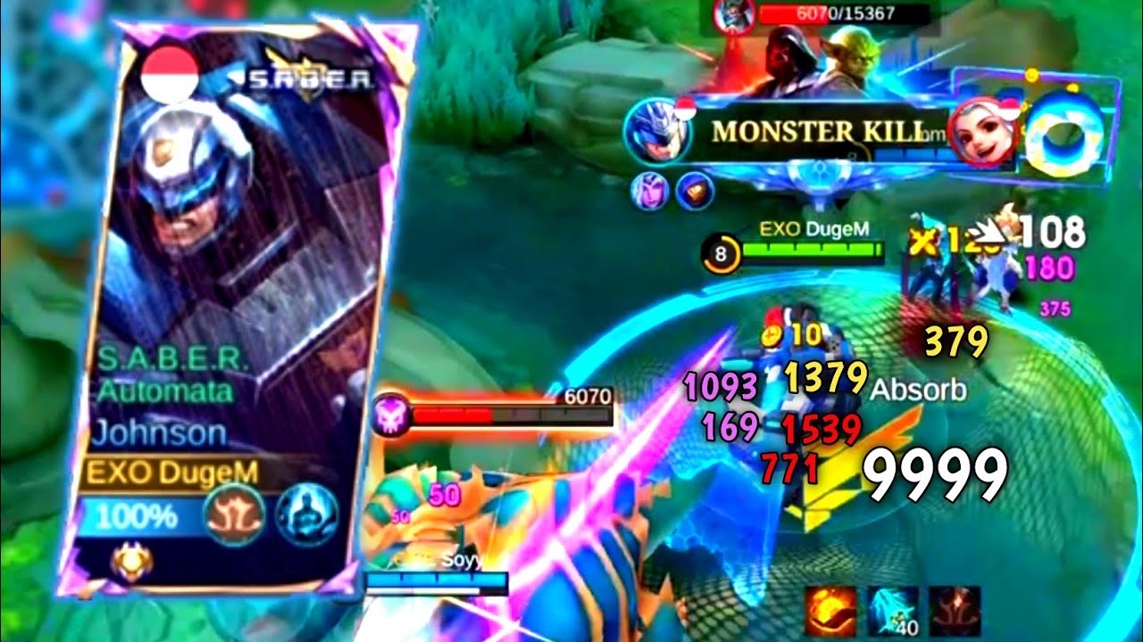 TUTORIAL JOHNSON ROAM 1 HIT‼️ BEST JOHNSON ROTATION - Mobile Legends ...