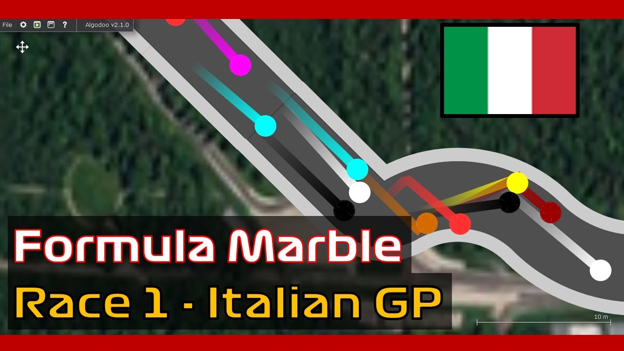 Formula Marble: Race 1 Italian Grand Prix | Algodoo Marble Race - YouTube