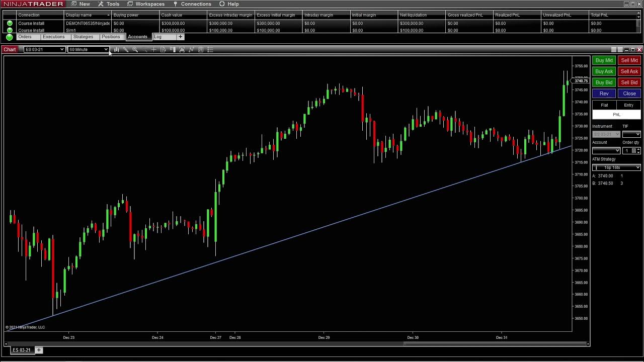 NinjaTrader 8 Drawing Tools - YouTube