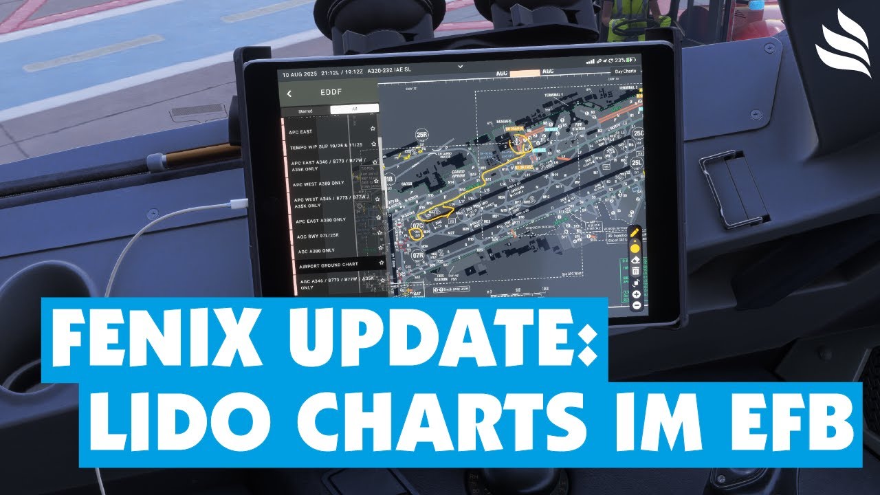 Fenix A32X: Big Fenix Update: LIDO-Charts im EFB! - YouTube