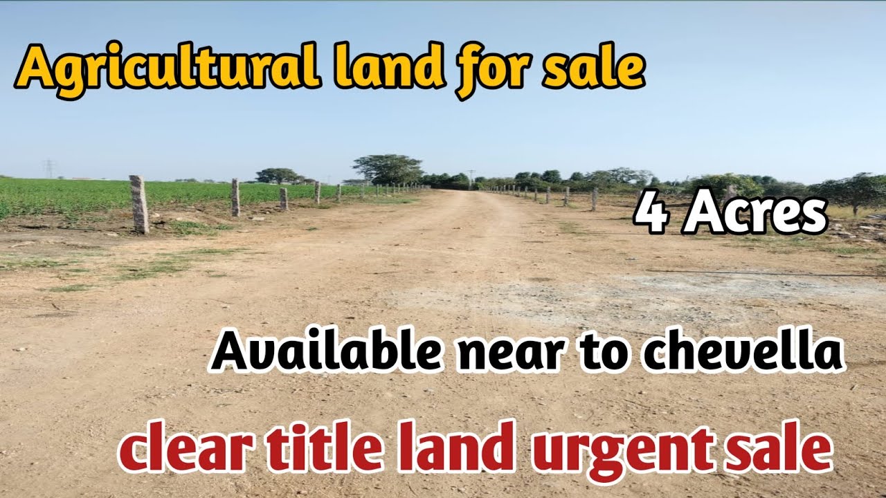 Agricultural land for sale || 4 Acre || land near to chevella || chance ...