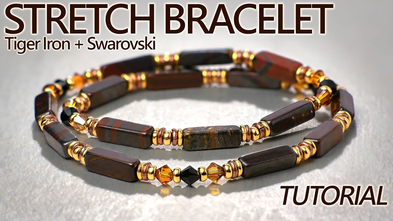 Stretch Bracelet Tutorial with best way to knot elastic stretch cord ...