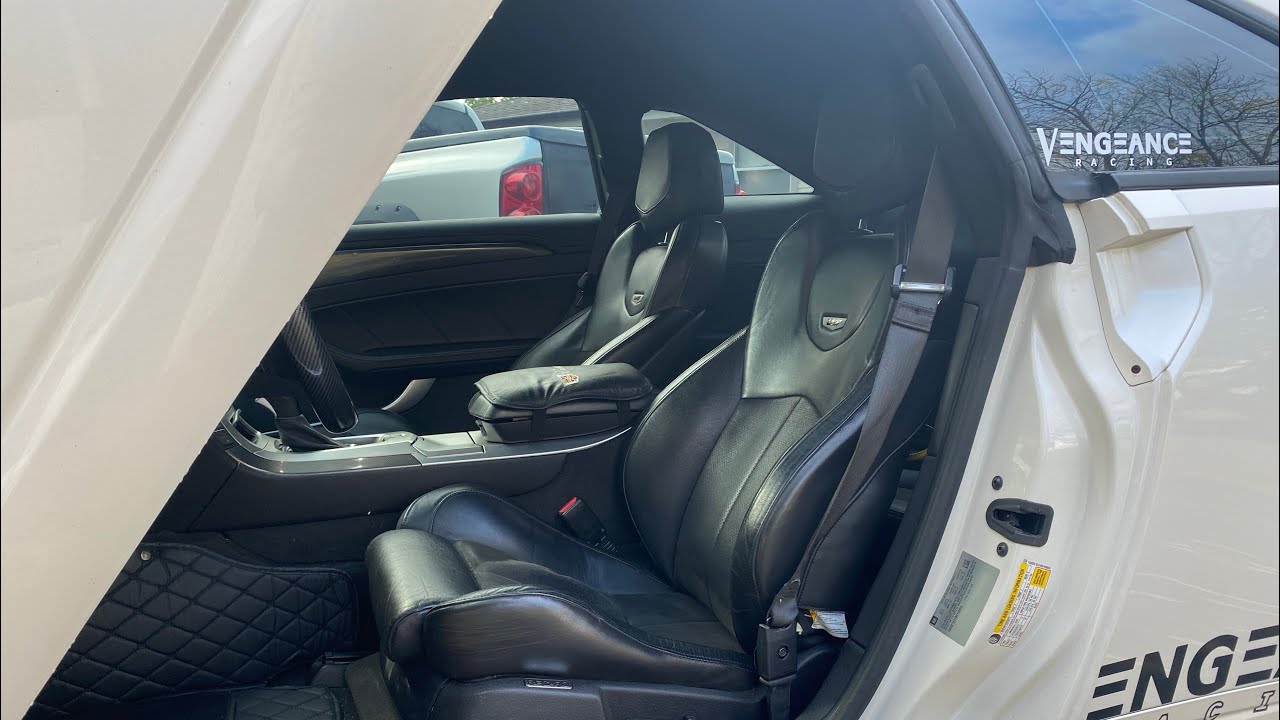 Install CTS-V coupe Recaro seats in CTS coupe base (3.6) - YouTube