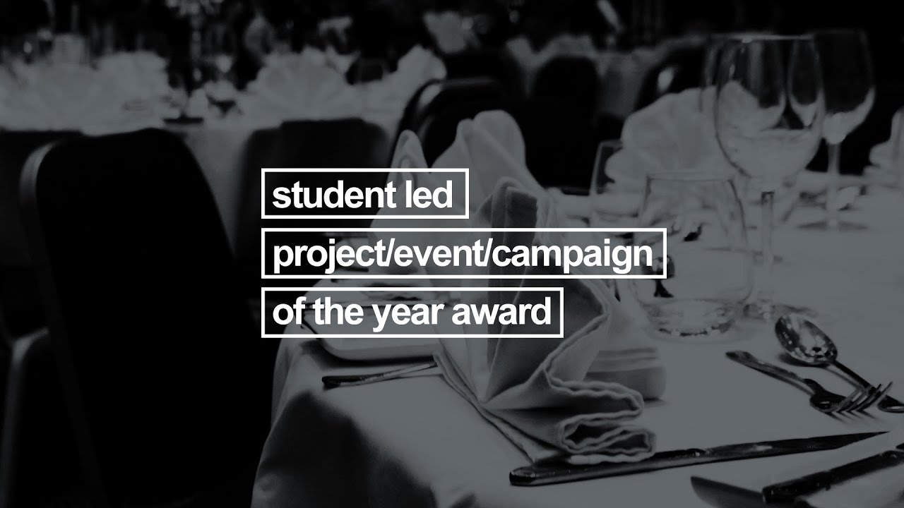 Student Led Project/Campaign/Event of the Year Award 2020 - YouTube