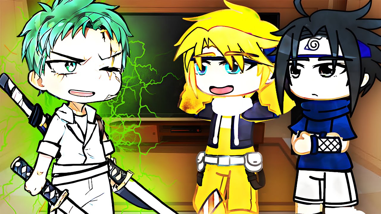 Naruto friends react to Roronoa Zoro as New Ninja // Gacha React - YouTube