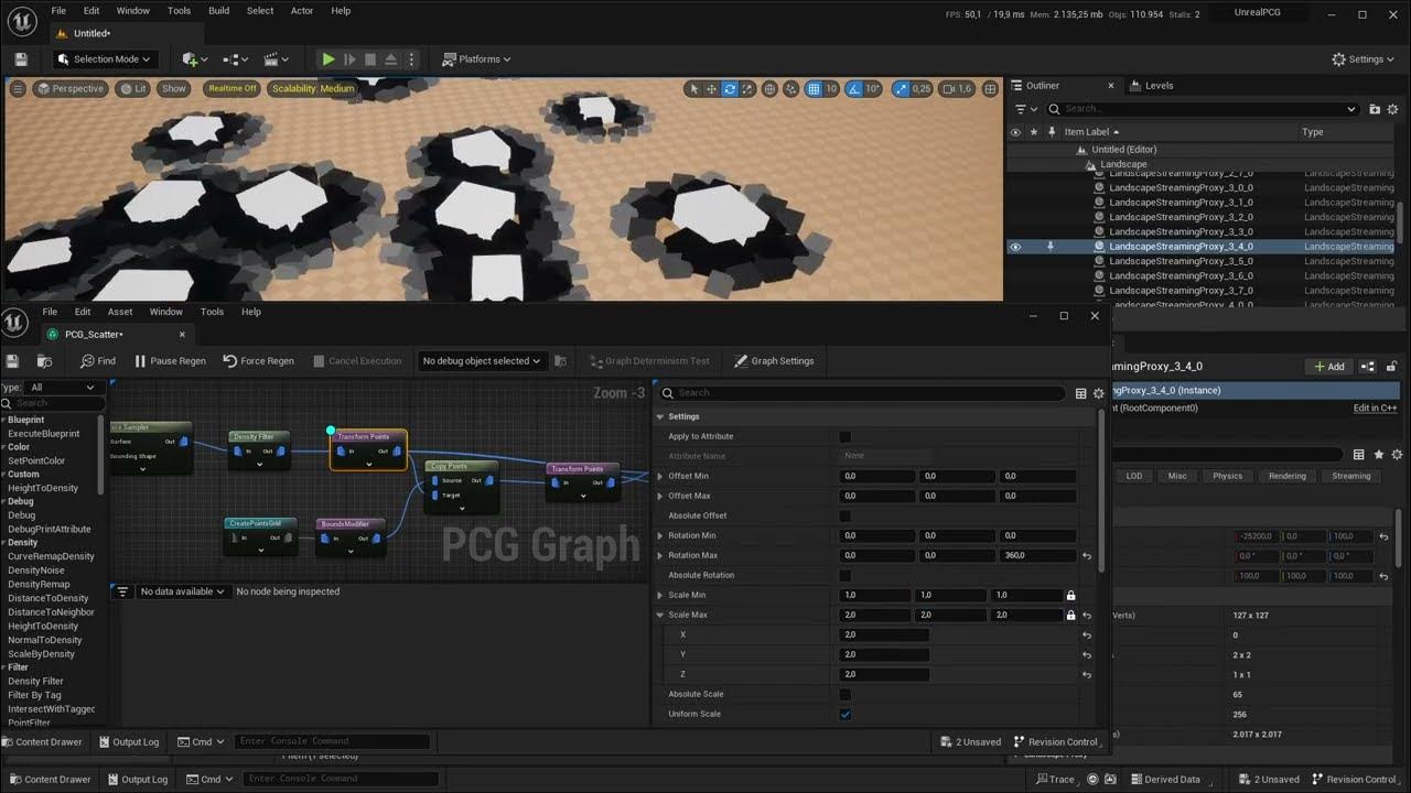 PCG Scattering Points - Unreal 5.2 Tutorial - Part 3 - YouTube