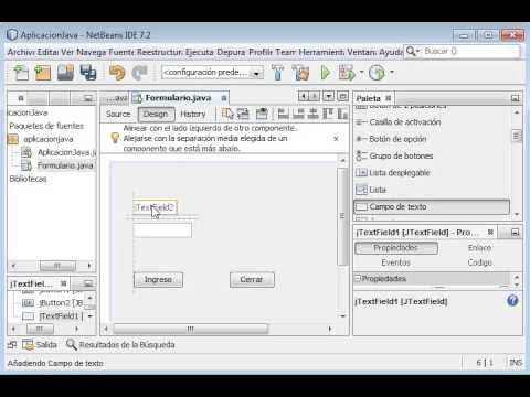 Crear JFrame en NetBeans y Agregar elementos - YouTube