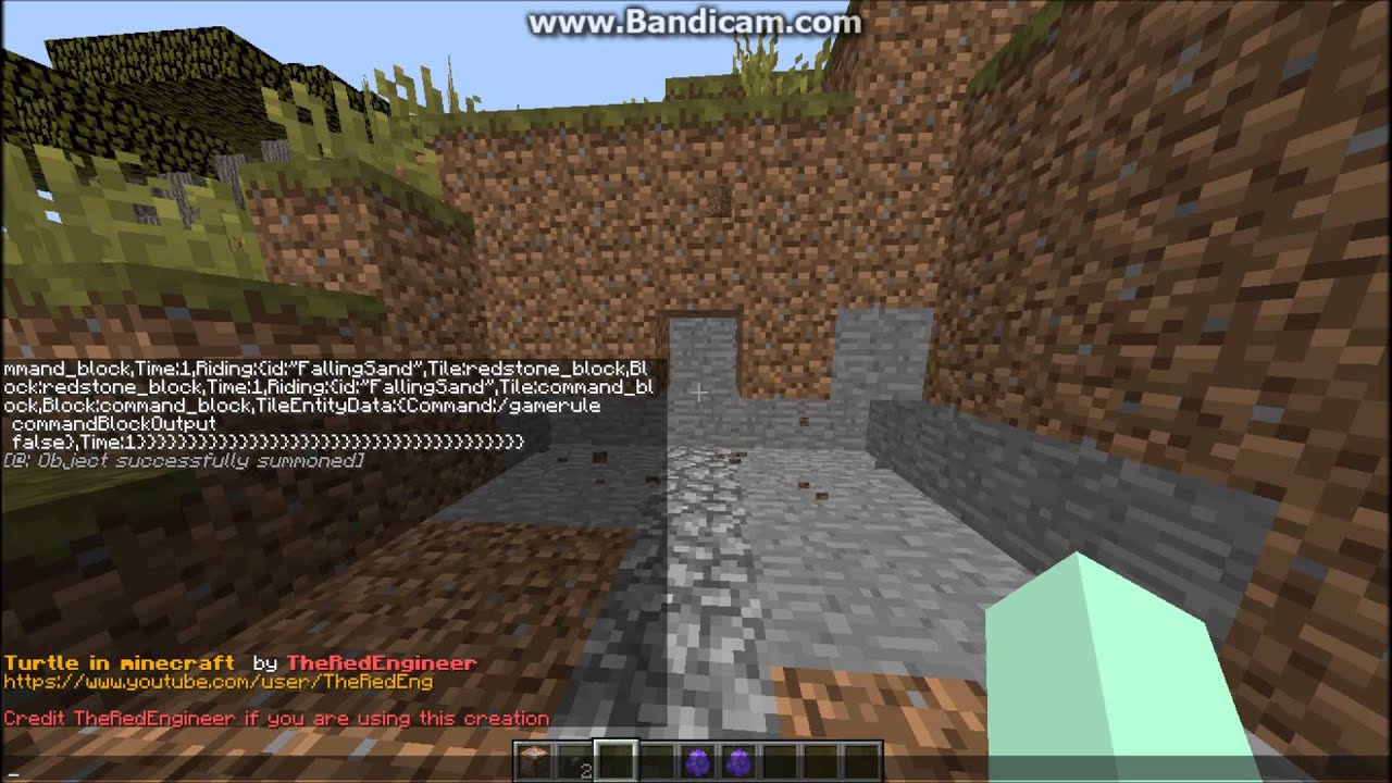 Only One Command-Mining Turtle (NO MODS) - YouTube