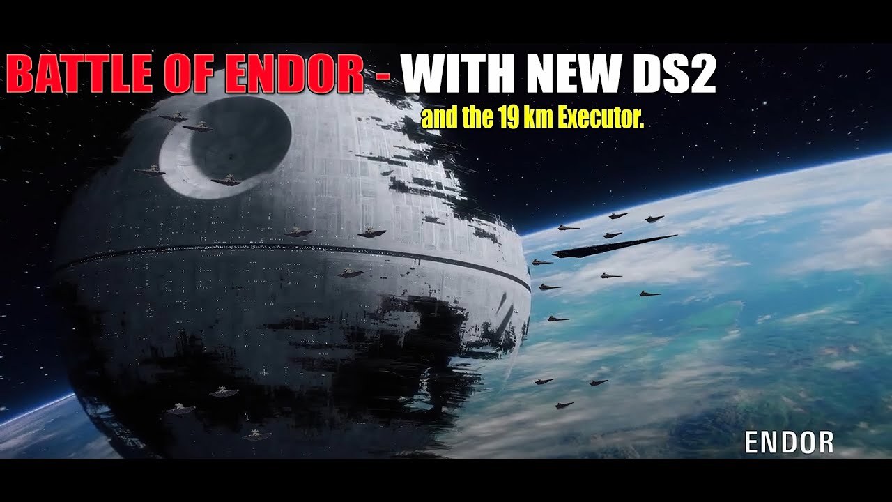 STAR WARS: NEW DEATH STAR 2 in the BATTLE OF ENDOR - YouTube