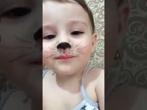 مياااو :) Cute baby girl meowing - YouTube