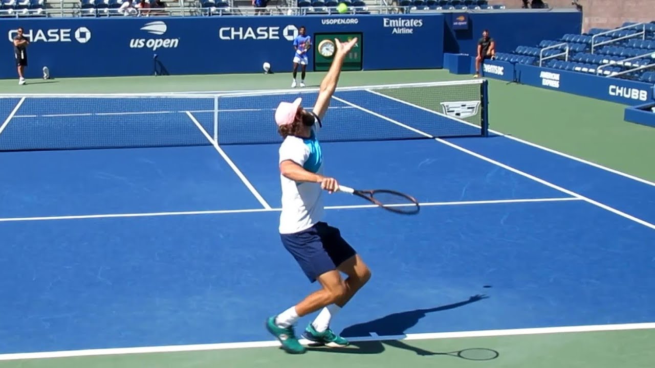 Reilly Opelka Serve CRUSHING Power [Slow Motion] - YouTube