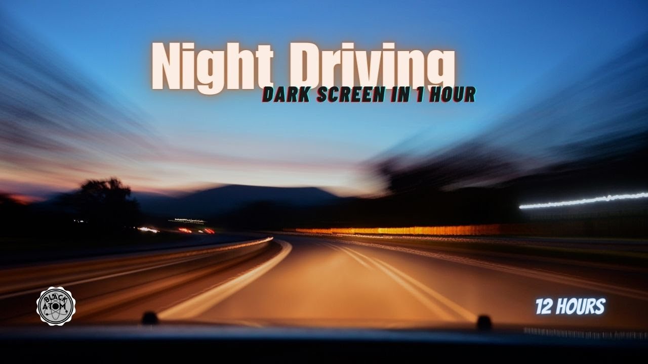 😴 Soothing Sleep Sounds: Relaxing Drive for a Peaceful Night's Rest # ...