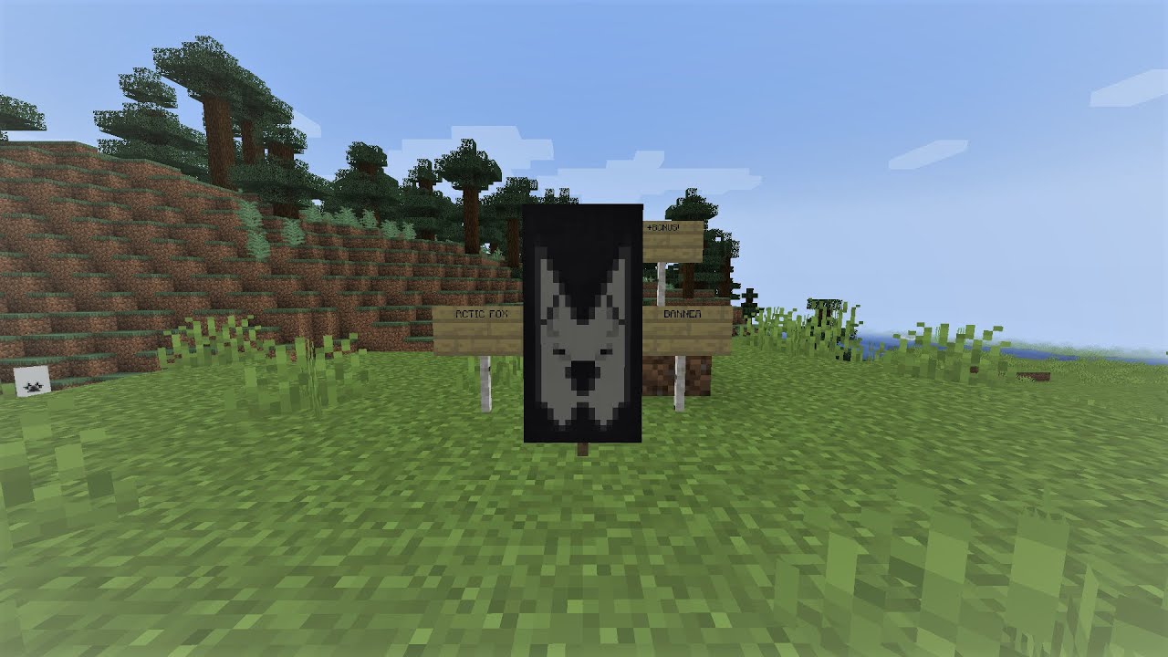 Minecraft Arctic Fox Banner (surprise at the end!) - YouTube