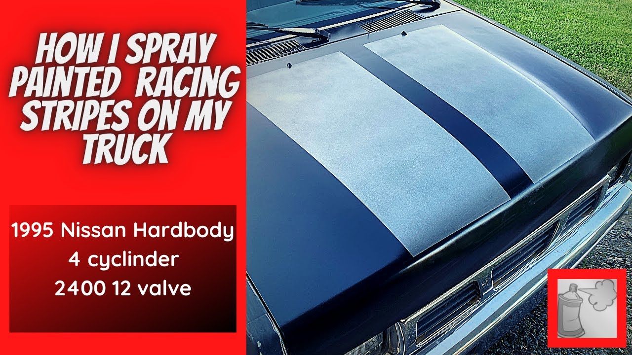 SPRAY CAN RACING STRIPES ! - YouTube