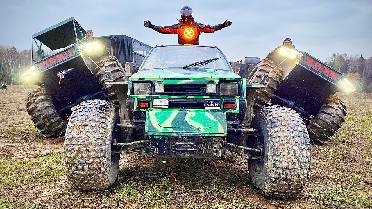 Cheap ATVs battle! Bigfoot VS Articulated frame - YouTube