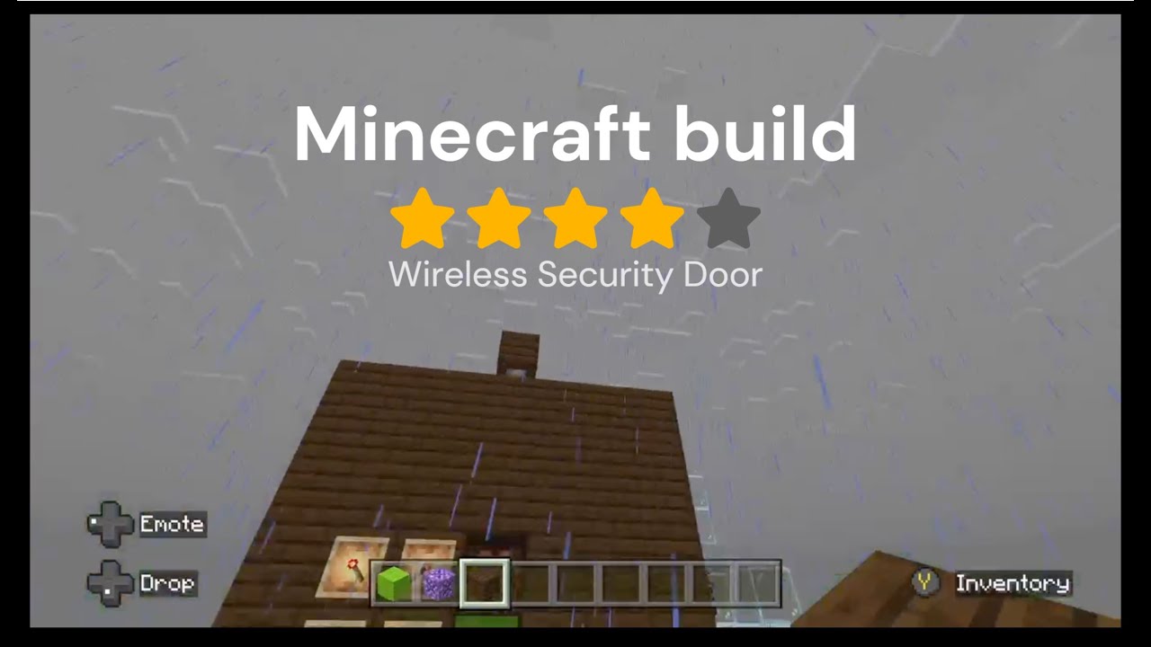 Minecraft redstone security door - YouTube
