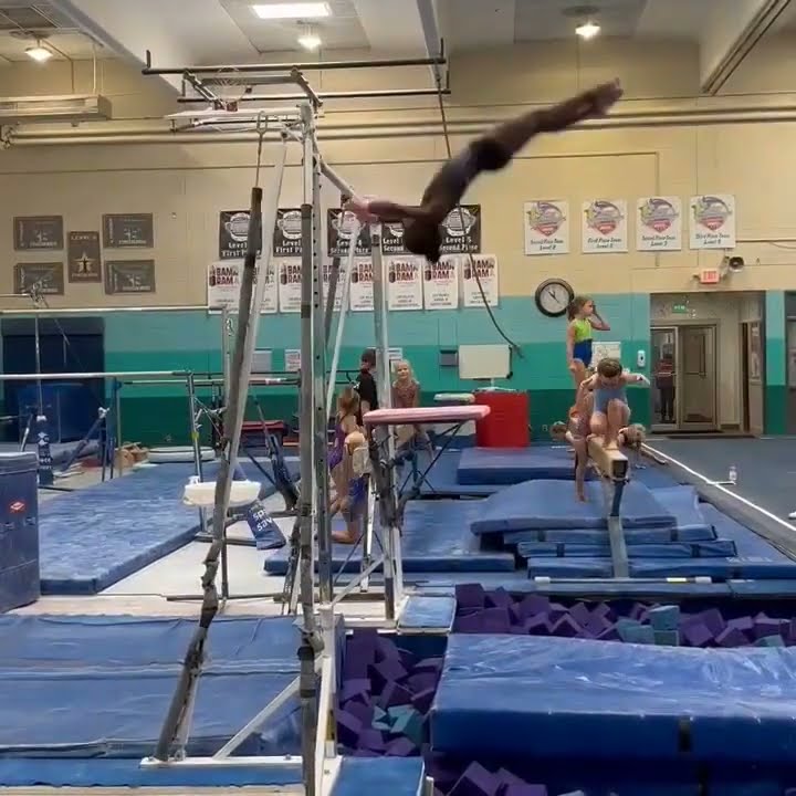 Double back tuck from high bar!!!! - YouTube