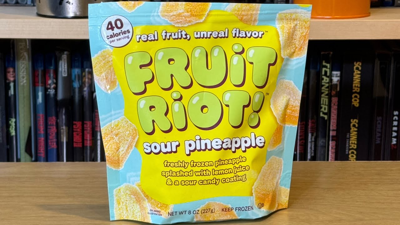 Tasting Fruit Riot! Sour Pineapple - YouTube