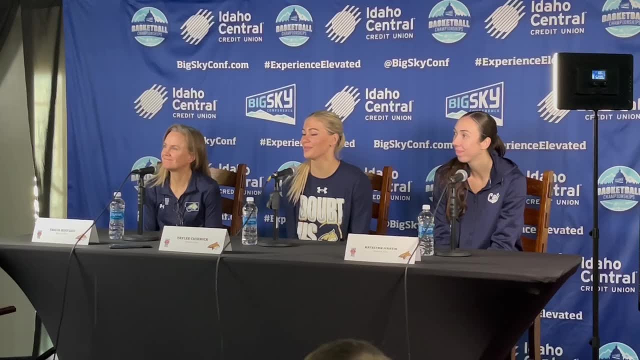 Montana State's Tricia Binford, Taylee Chirrick, Katelynn Martin on Big ...