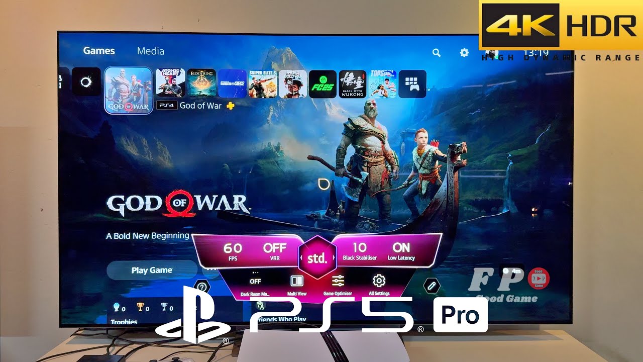 God of War PS5 Pro Gameplay With LG Oled TV 4K (ps4 image enhancement ...