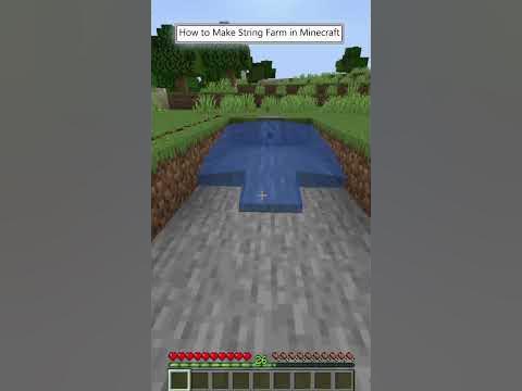 How to Make String Farm in MINECRAFT | #shorts - YouTube