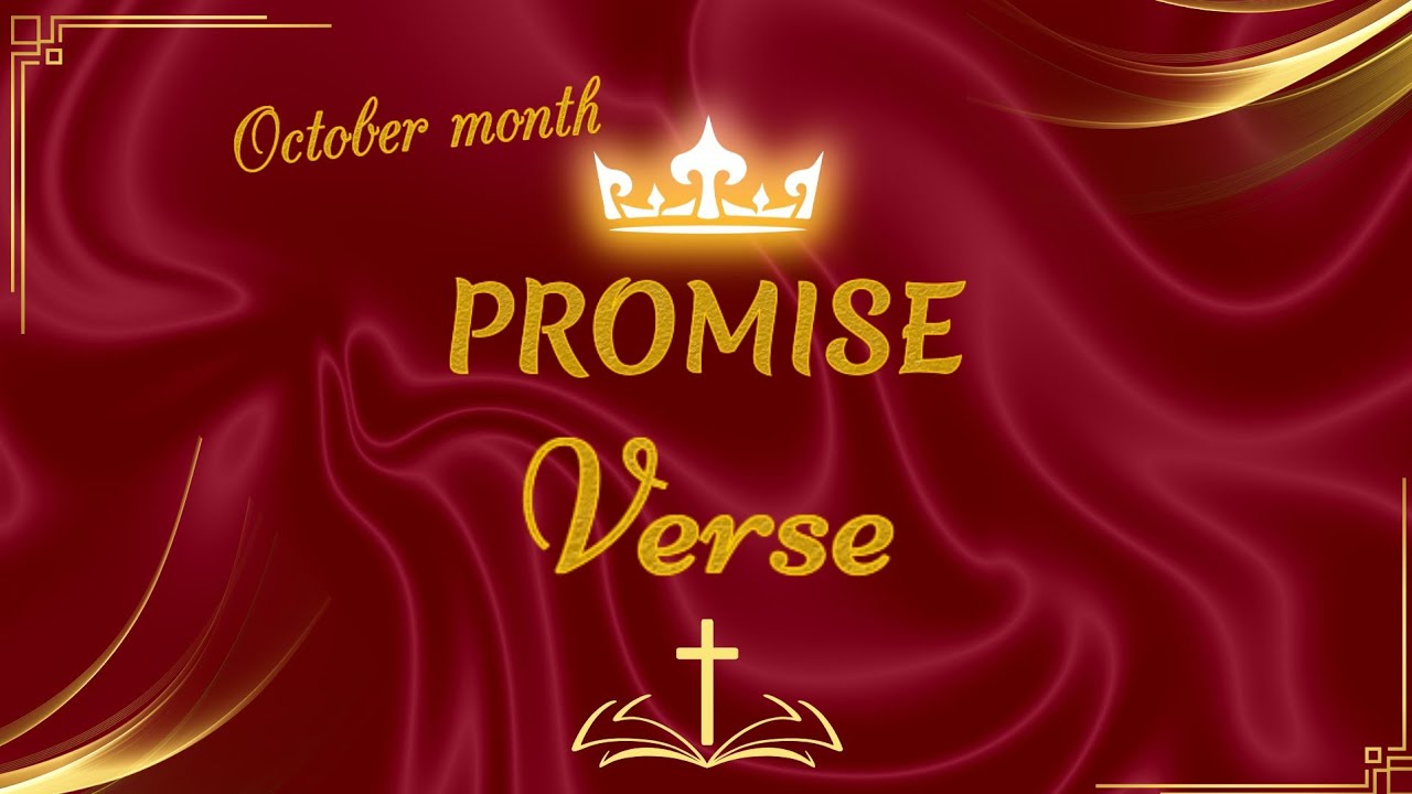 October month Promise Verse || அக்டோபர் மாத வாக்குத்தத்த வசனம் || Oct-01 - YouTube