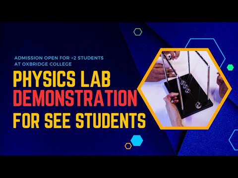 Physics Lab Demonstration at Oxbridge College - YouTube