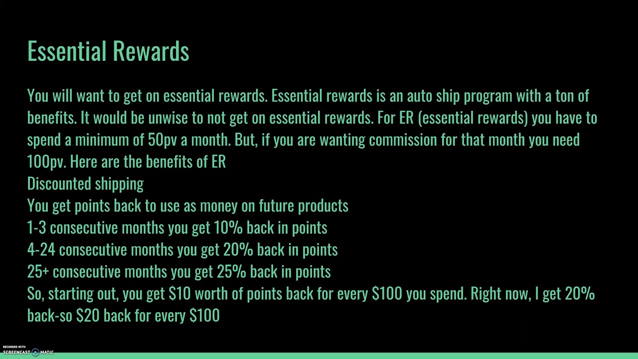Young Living Comp Plan & Essential Rewards - YouTube