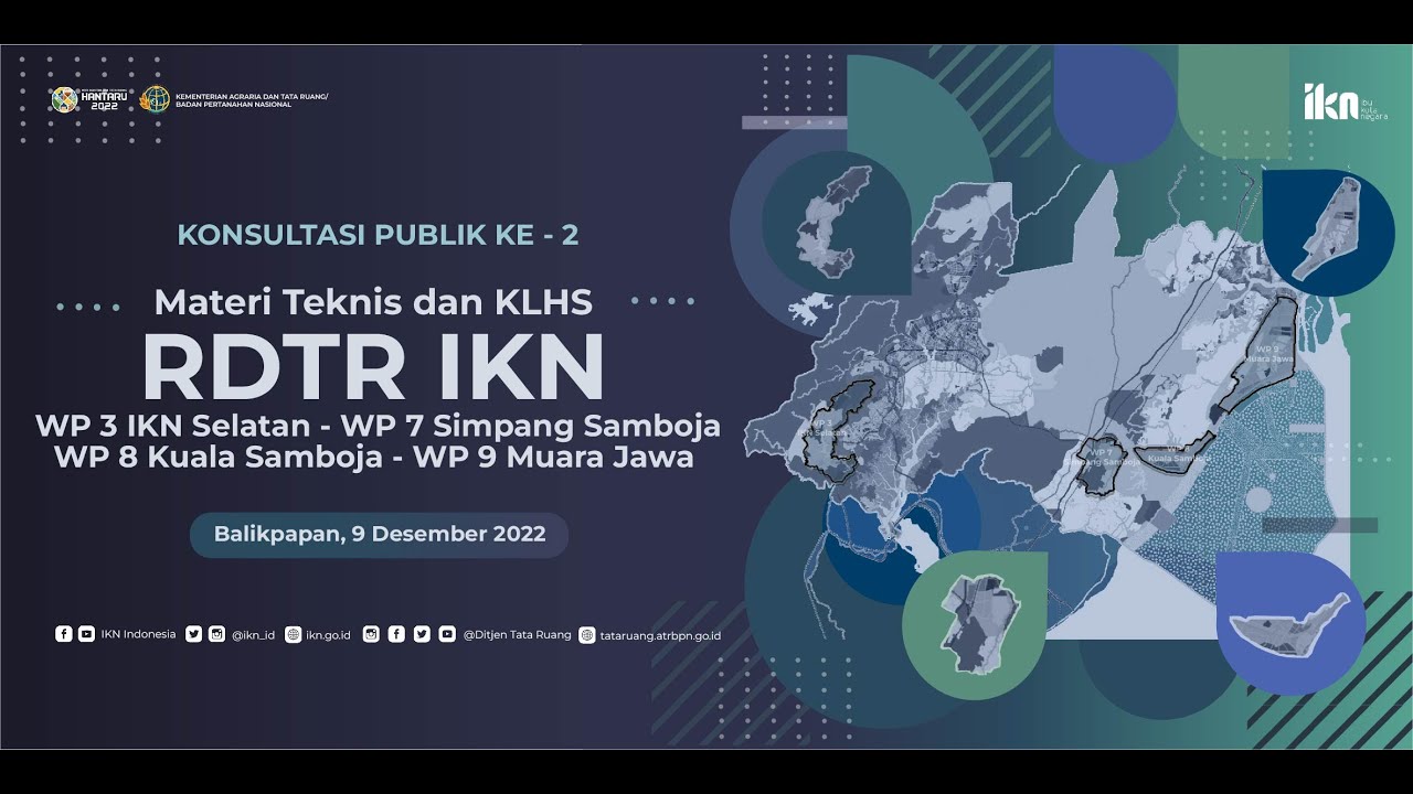 KONSULTASI PUBLIK KE-2 RDTR IKN WP IKN Selatan, Simpang Samboja, Kuala ...