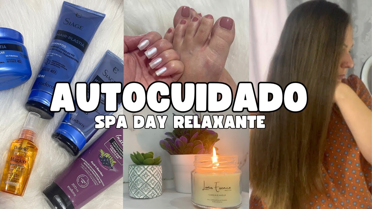 Spa Day🚿🫧Rotina de autocuidado relaxante🛁💦| Skincare, unhas, cabelo e ...
