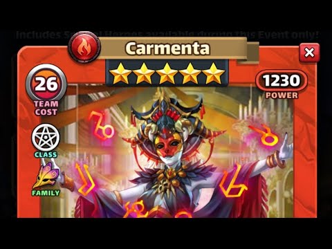 Empires & Puzzles Carmenta New Masked Gods Hero, What's behind the mask ...