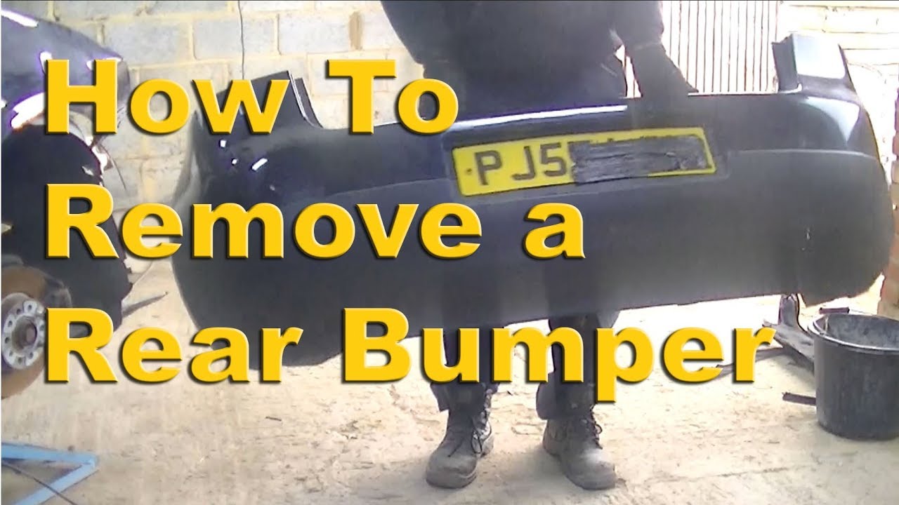 VW Golf MK5 Rear Bumper & Rear Light Removal - YouTube