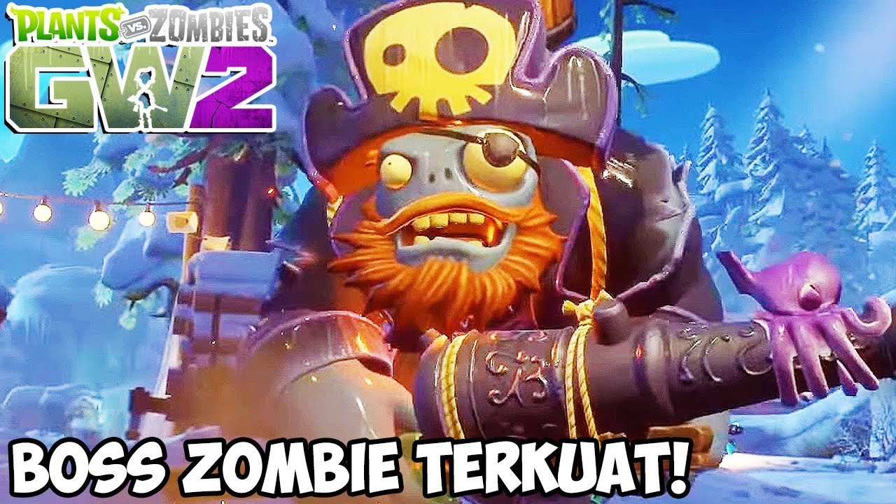 LAWAN BOSS ZOMBIE CAPTAIN SMASHER! Plants vs. Zombies: Garden Warfare 2 ...