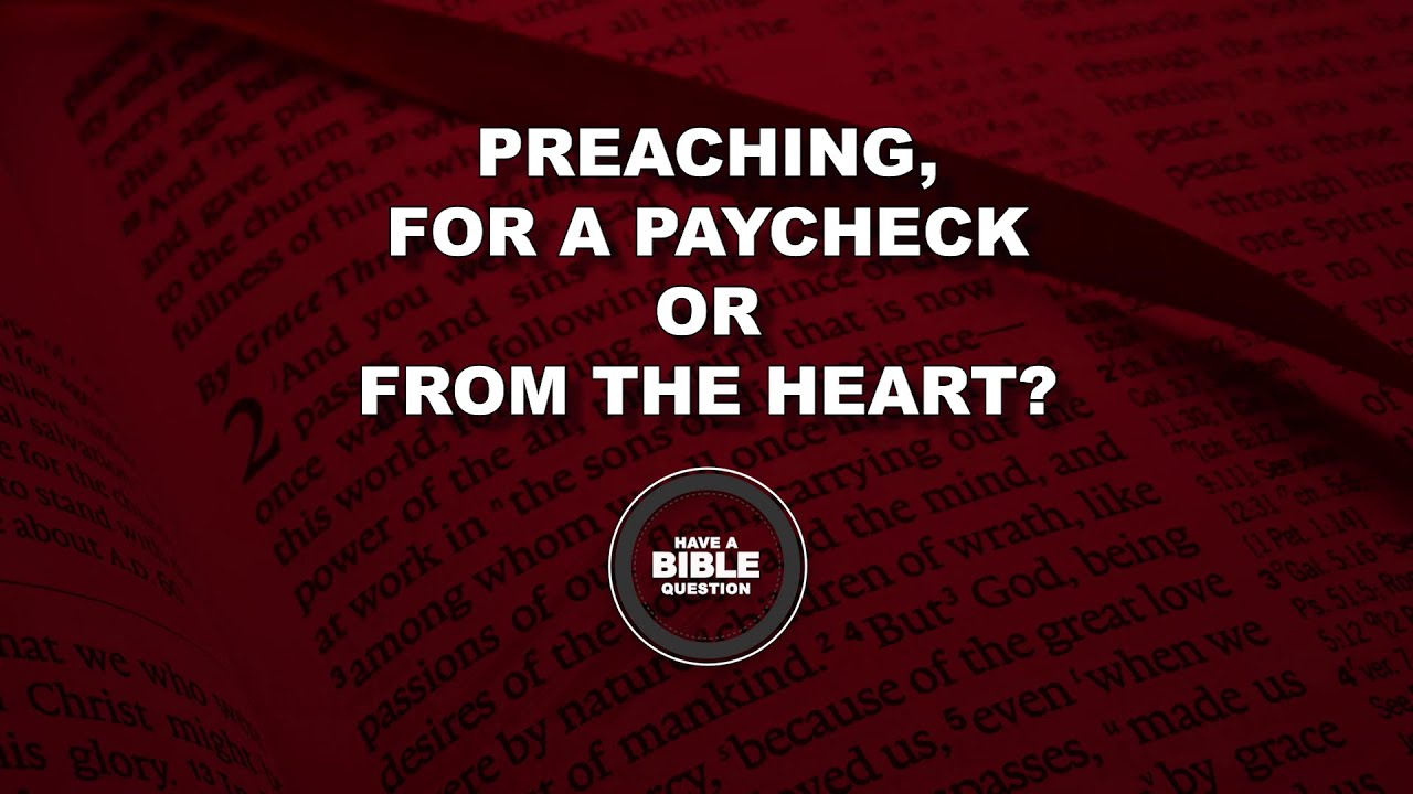 Discussion Regarding The Biblical Motivation For Preaching - YouTube