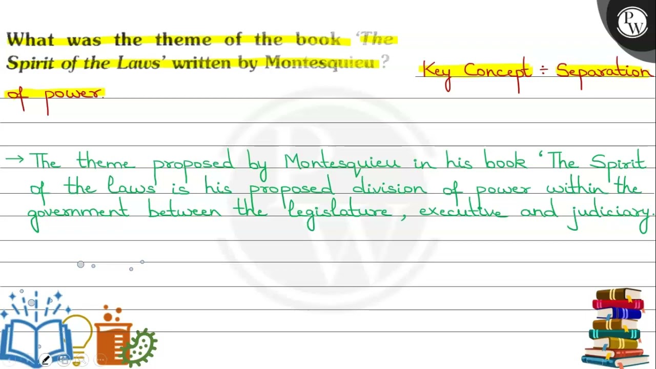 Montesquieu Separation Of Powers Book