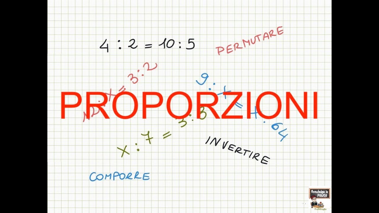 ProfMiraglia - Risolvere proporzioni - matematica per la seconda media ...