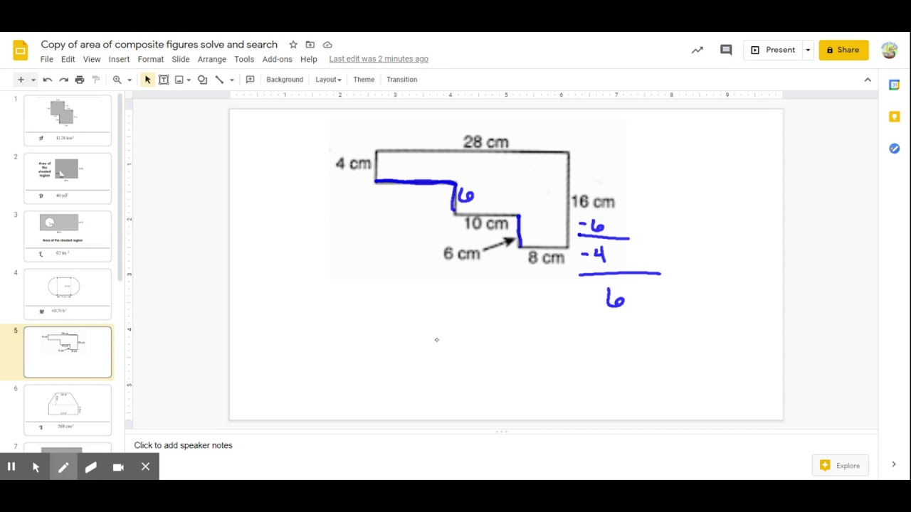 Perimeter of a composite figure example 1 - YouTube