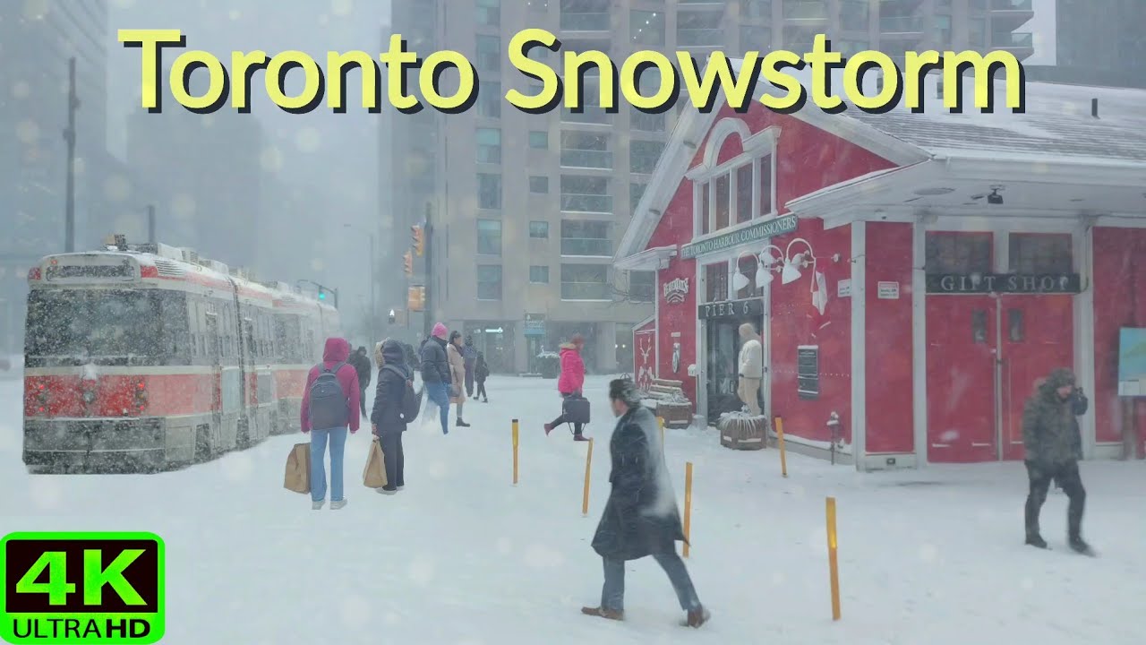 【4K】MOST SIGNIFICANT SNOWFALL HIT GREAT TORONTO AREA | SNOWSTORM ...