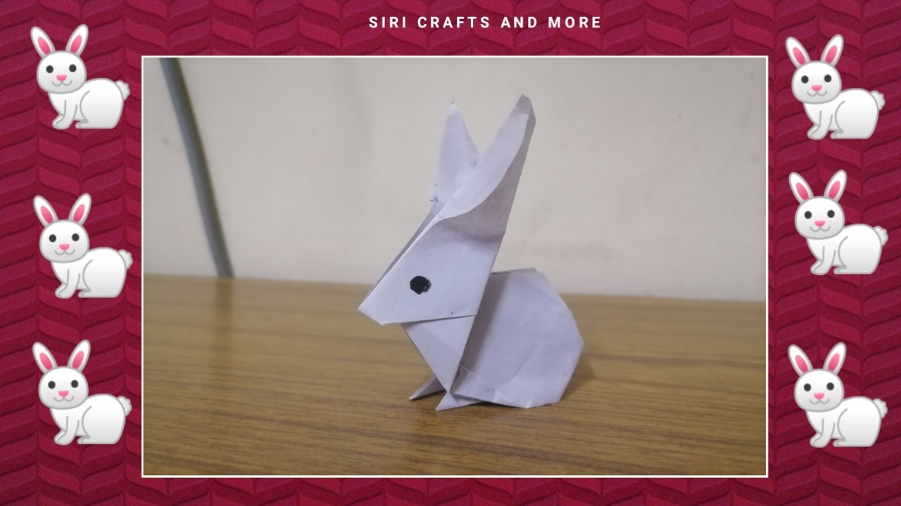 How to make paper rabit origami || paper bunny ||clear steps in paper ...