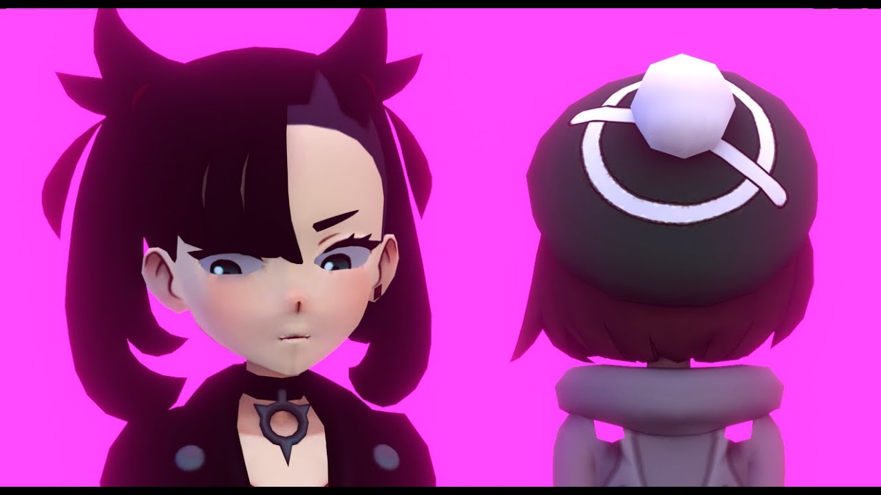 [Blender+MMD]Gloria/Marnie | pokemon Shield/Sword | Kiss the girl - YouTube